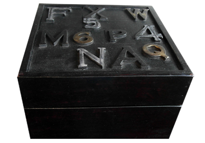 letterpress style solid wood box | Even & Odd – modern. vintage. style