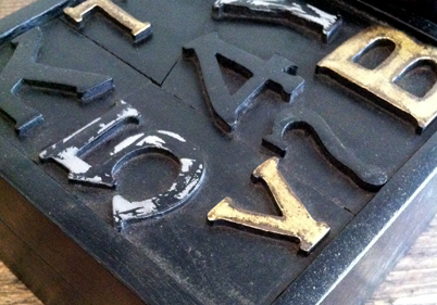 letterpress style solid wood box | Even & Odd – modern. vintage. style