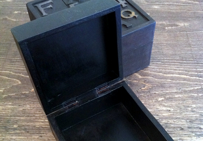 letterpress style solid wood box | Even & Odd – modern. vintage. style